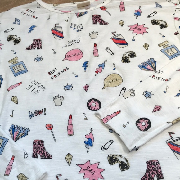 Zara | Shirts & Tops | Zara Girls Graphic Tshirt | Poshmark